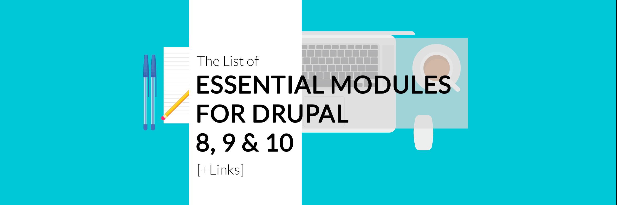 Essential modules for any Drupal site 8/9/10 | Vazcell Essential modules for any Drupal site 8/9/10 | Vazcell
